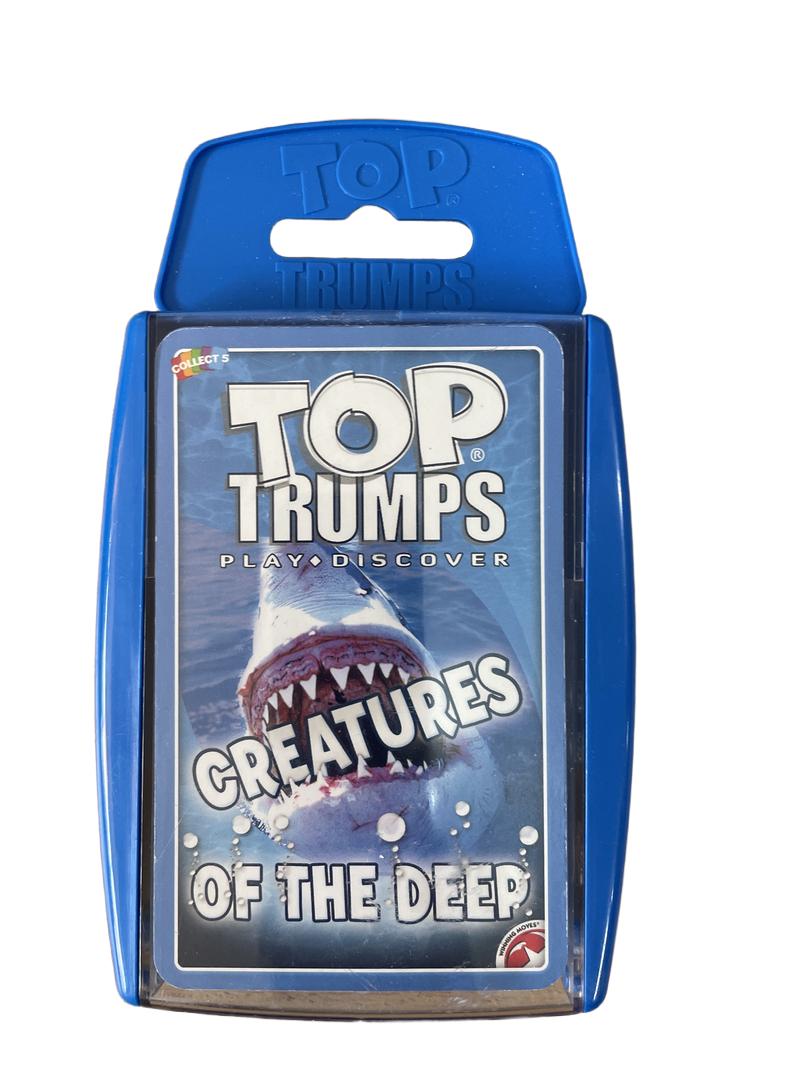 Preloved Top Trumps - Creatures Of The Deep - Winning Moves Internatio ...